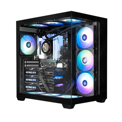 HOF ALLSYNQ PC CASE Black (7 Fans) - GALAX