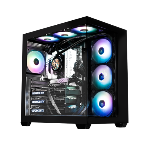 HOF ALLSYNQ PC CASE Black (7 Fans) - GALAX